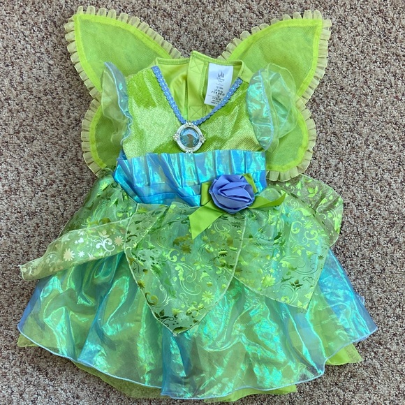 Disney | Costumes | Disney Store Tinkerbell Pixie Hollow 218m Dress ...
